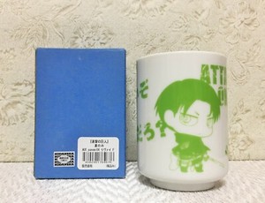 NEW Attack on Titan Levi Ackerman Yunomi Japanese Tea Cup w/Box ...