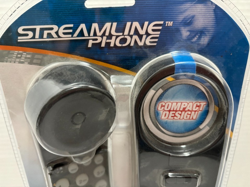 New Sealed Coby CT-P260 Streamline Telephone Phone Black Volume Control ...