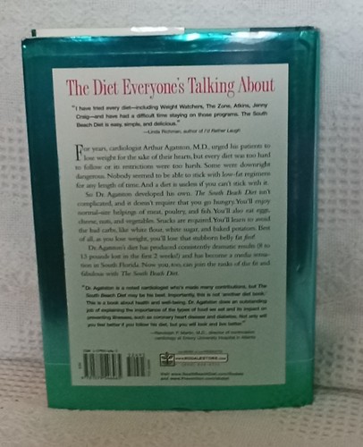 The South Beach Diet By Arthur Agatston M.D. 2003 Hardcover Like New ...