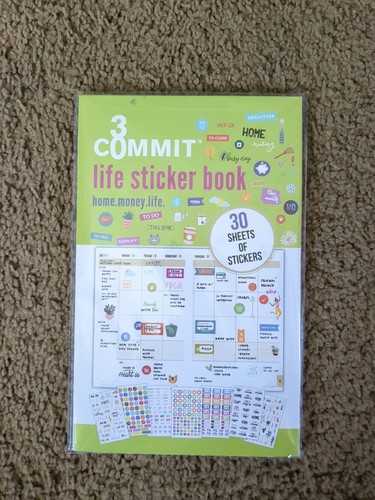 3Commit Life Sticker Book for Planners | eBay
