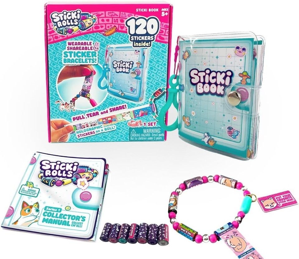 STICKI Rolls Sticki Book - Wearable & Shareable Sticker Bracelet ...