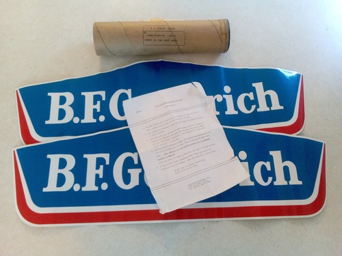 Rare Vintage 1974 BF Goodrich Tires Dealer Service Truck Sticker Decal ...