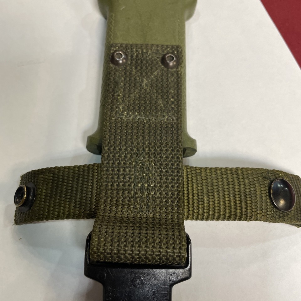 Ontario Knife Company M9 Bayonet Knife & Scabbard OD Green USGI Issued ...