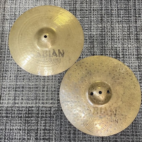 SABIAN 90s HH Fusion 13 Inch Hi-Hat Cymbals Used Slight Keyhole Hole | eBay