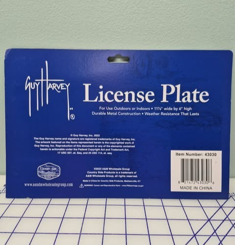 Manatees License Plate by Guy Harvey. Metal Tag. 43030 | eBay