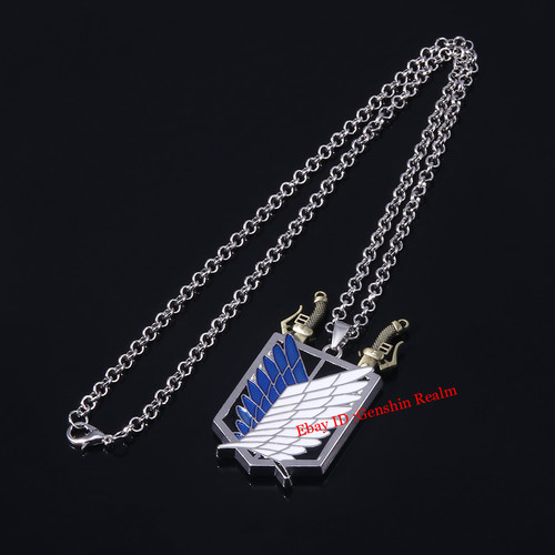 Anime Attack on Titan Eren Jaeger Keychain Pendant Necklace Collection ...