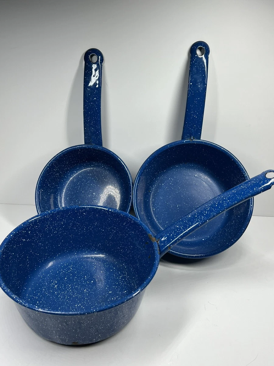 Blue Enamel Camping Cookware
