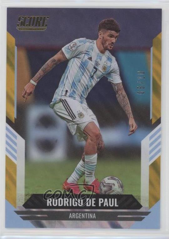 Rodrigo de Paul 2021 Score FIFA #69 Black Laser /1 Price Guide - Sports ...