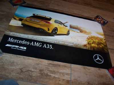 Affiche officielle/ Showroom poster AD MERCEDES AMG A35 2019 // | eBay UK