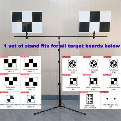 ADAS Calibration Front windshield Camera Target Boards & 1 Set of Stand ...