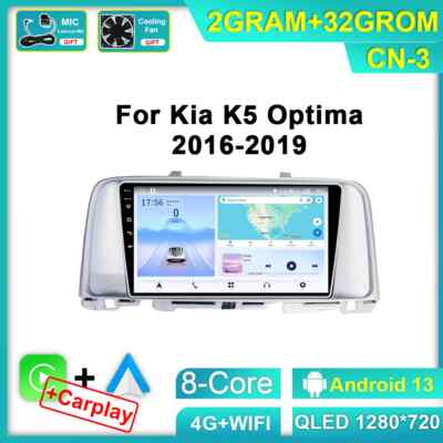 For Kia K5/ Kia Optima 2016-2019 Car Radio CarPlay Screen Multimedia ...