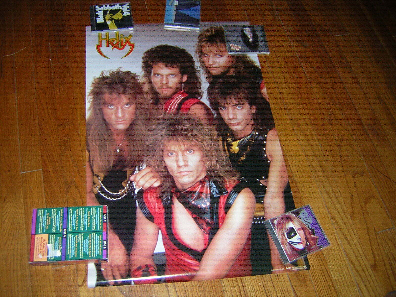 HELIX POSTER 1984 LICENSED BY FUNKY VINTAGE BRIAN VOLLMER PETER HACKMAN ...