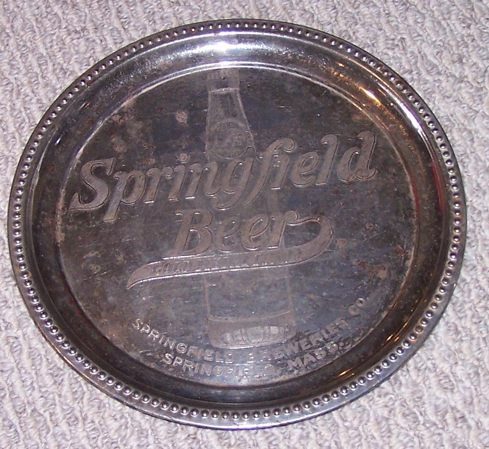 Vintage Springfield Beer Gold Medal Flavor Beer Tray Springfield ...