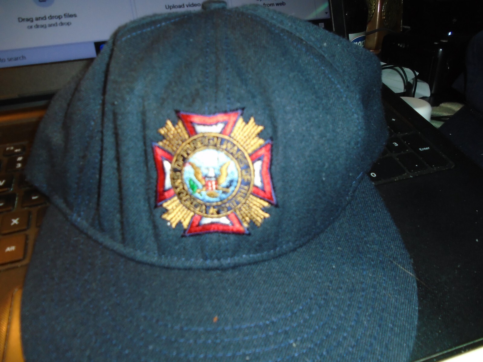 Vintage Veterans Of Foreign Wars VFW Member NEW Adjustable Baseball Cap ...
