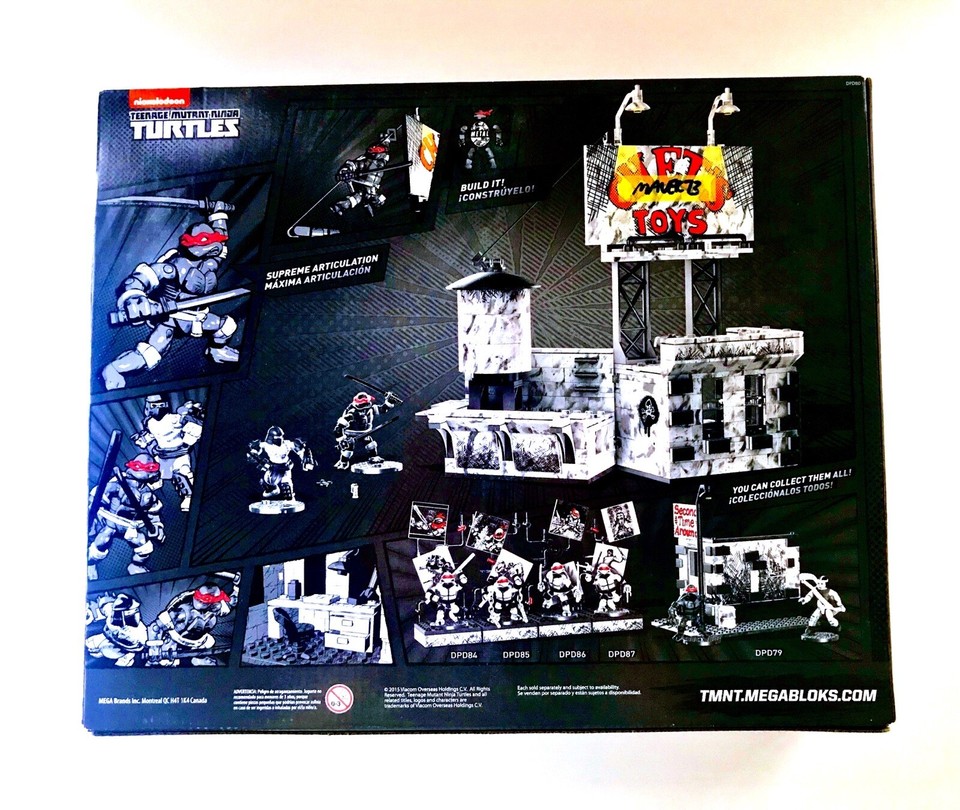 MEGA BLOKS Teenage Mutant Ninja Turtles Rooftop Combat CONSTRUX Eastman ...