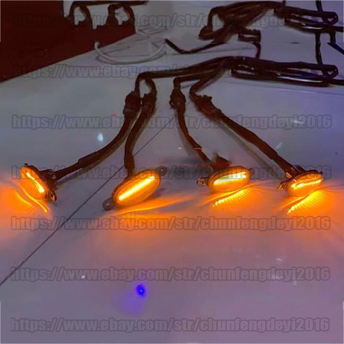 4pcs Yellow Front Grille LED Light Raptor Style For Toyota Highlander ...