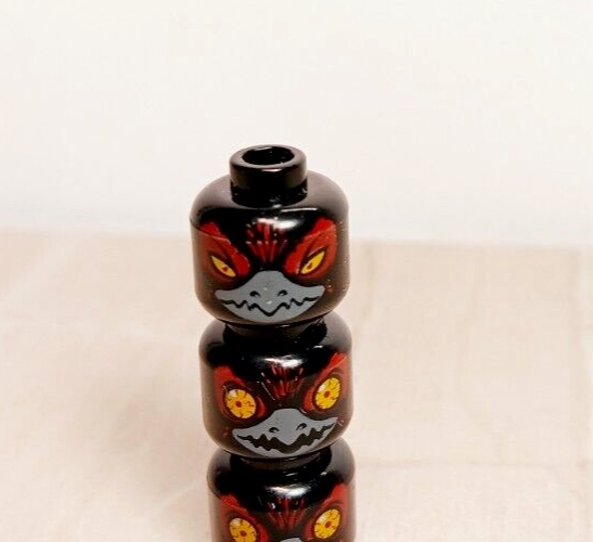 LEGO Raven Blood Shot Wide EYES Solid Color Gray Beak RED FEATHERS ...