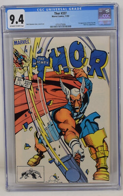 Mighty Thor 337 Marvel 1983 CGC 9.4 1st Beta Ray Bill Walt Simonson | eBay