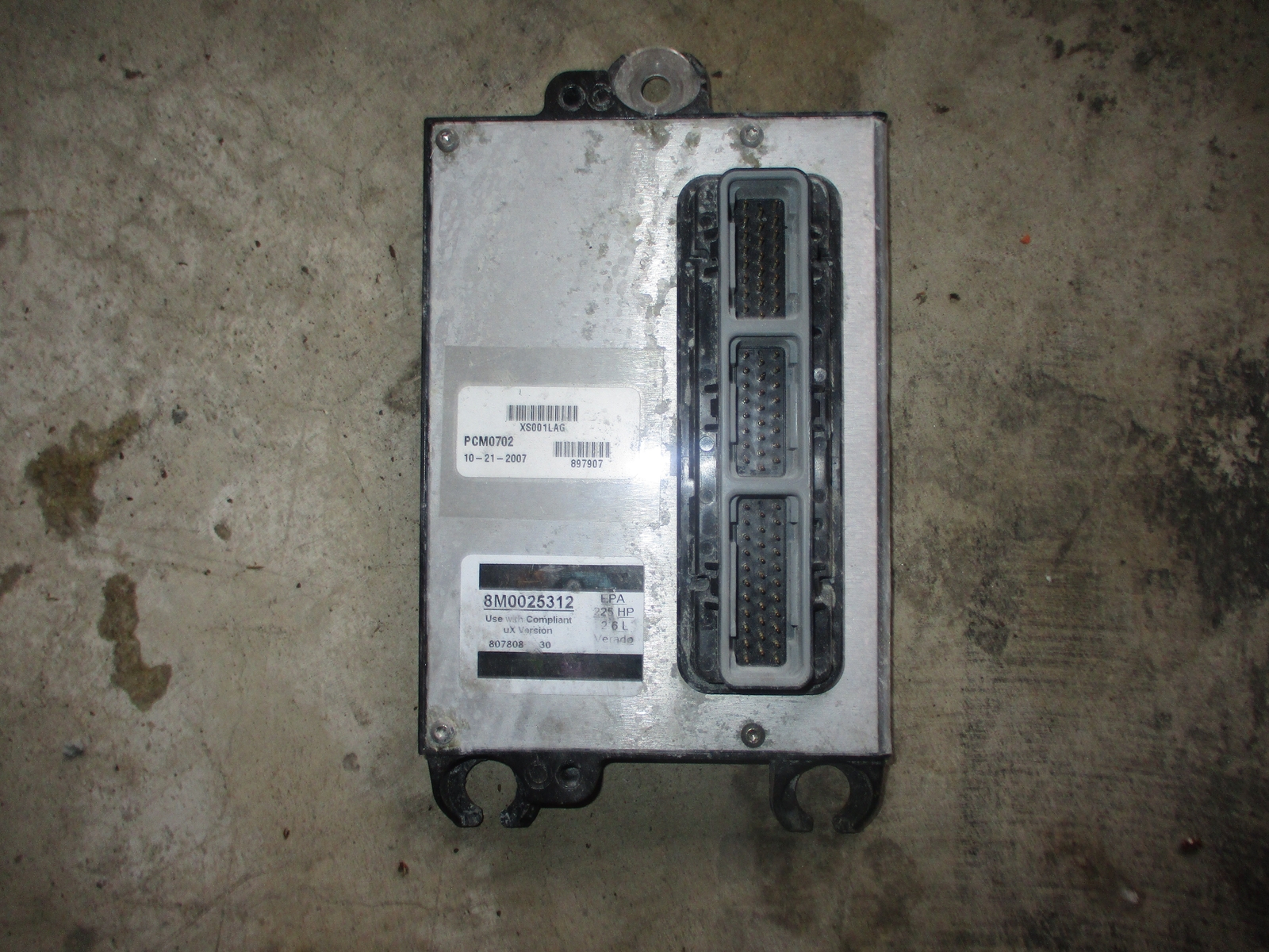 Mercury Verado 225hp 4 stroke outboard ECM/ PCM (8M0025312) | eBay