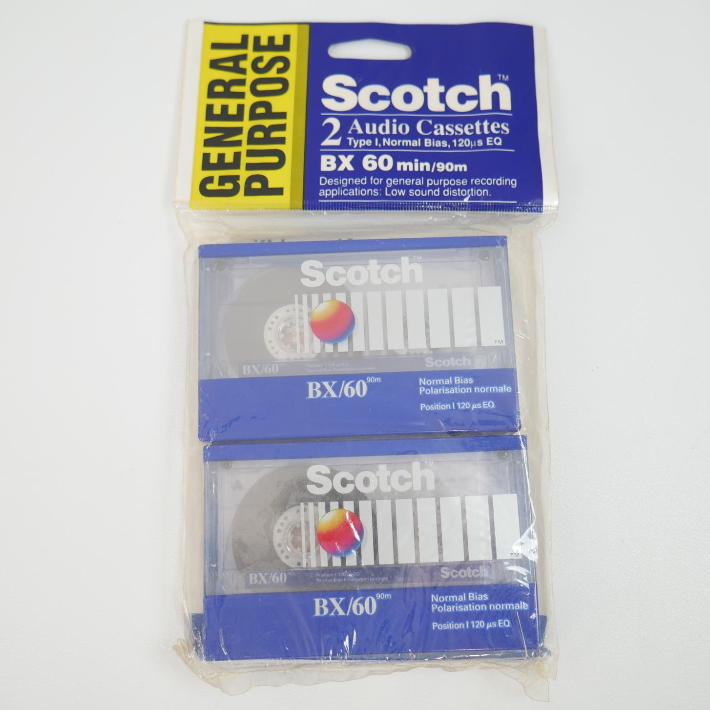 Scotch BX 60 Normal Bias General Purpose Audio Cassettes (2 Pack) | eBay