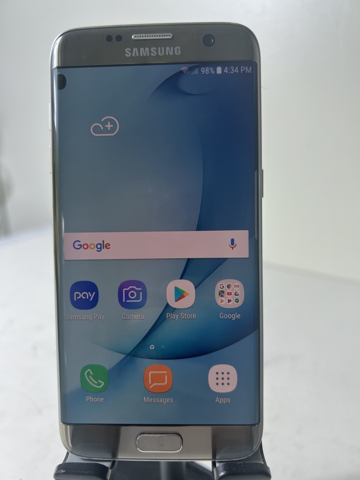 Samsung Galaxy S7 Edge SM-G935U 32GB Titanium Silver Black Spot As-Is ...