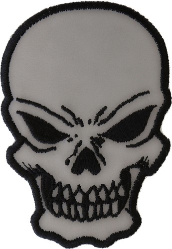 Small Reflective Skull Patch - 3x4.25 inch - P6331 | eBay