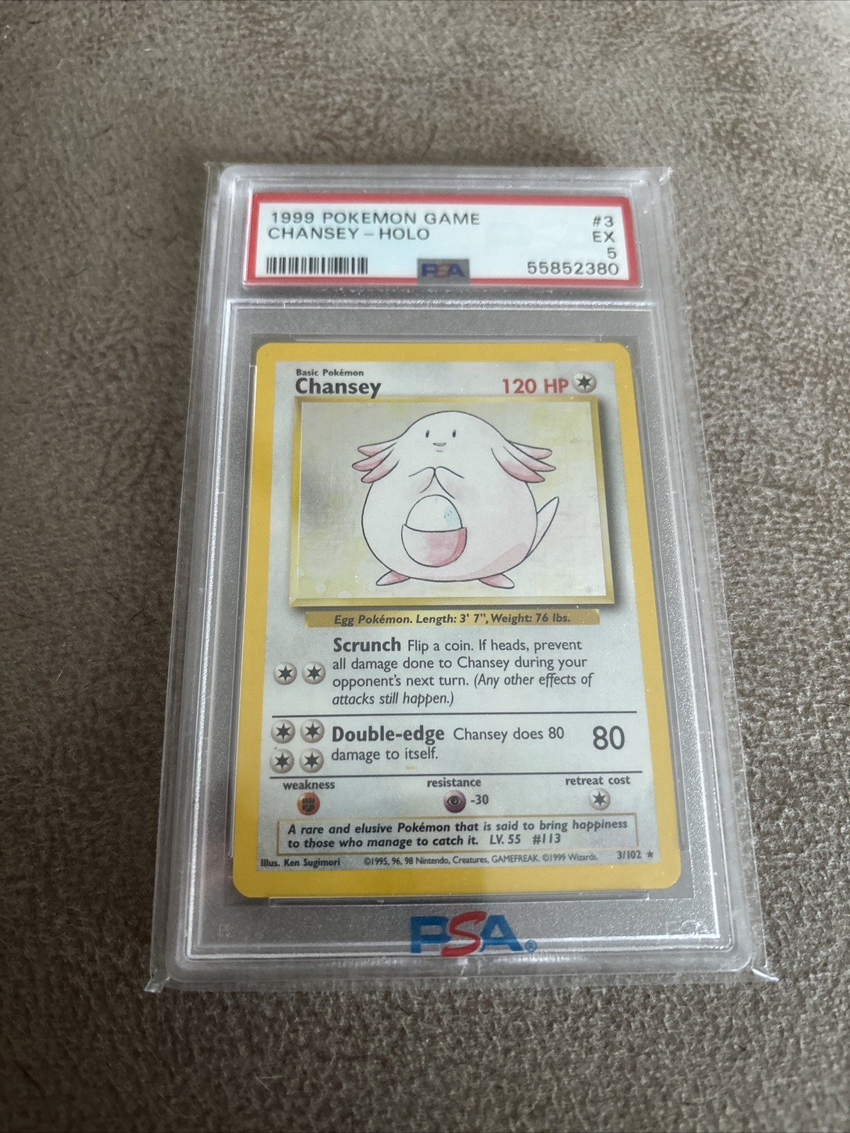 Pokémon TCG Chansey Base Set 3/102 Holo Unlimited Holo Rare for sale ...