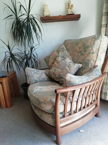 Ercol Renaissance high 3 seat sofa and 2 chairs | eBay UK