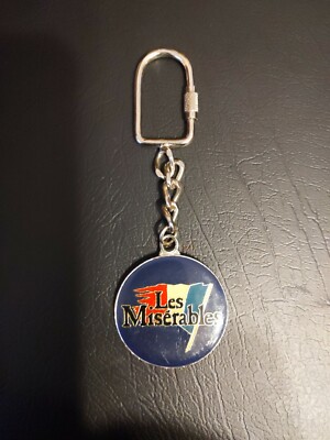 Les Misérables round Keychain Key Ring Broadway Musical from 2000's 1/1 ...