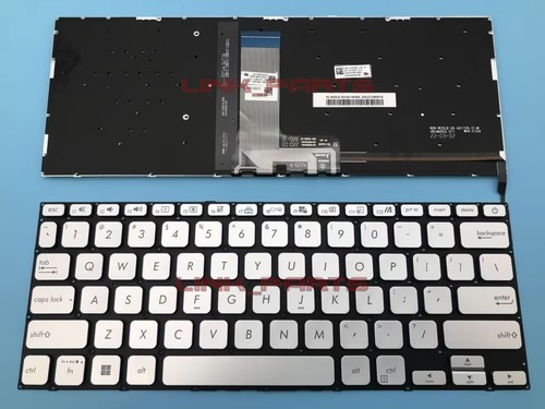 NEW English Keyboard For ASUS Vivobook X415 X415JA Silver Backlit | eBay