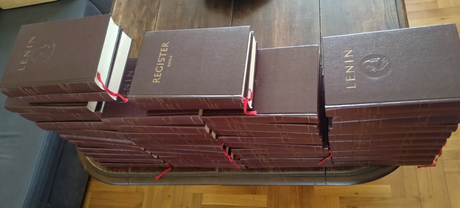 Lenin Werke all 40 volumes + registry book 2 volumes + 2 supplementary ...