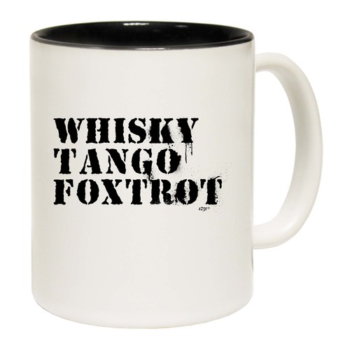 Whisky Tango Foxtrot GIFT BOXED Funny Mugs Novelty Coffee Mug Cup ...