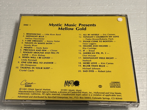 Mystic Mellow Gold Yacht Soft Rock Beach Boys Anne Murray Jim Croce 2 CD SET OOP | eBay