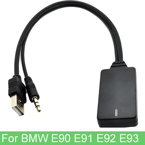 Wireless Car Bluetooth Adapter AUX USB Audio Music Cable For BMW E90 ...