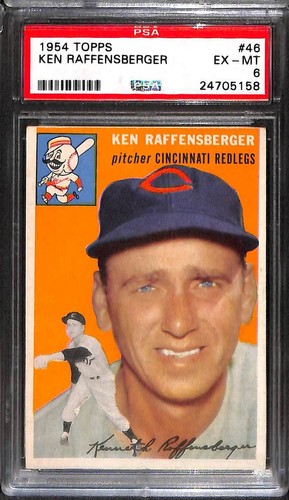1954 TOPPS #46 Ken Raffensberger PSA 6 EX-MT 24705158 | eBay