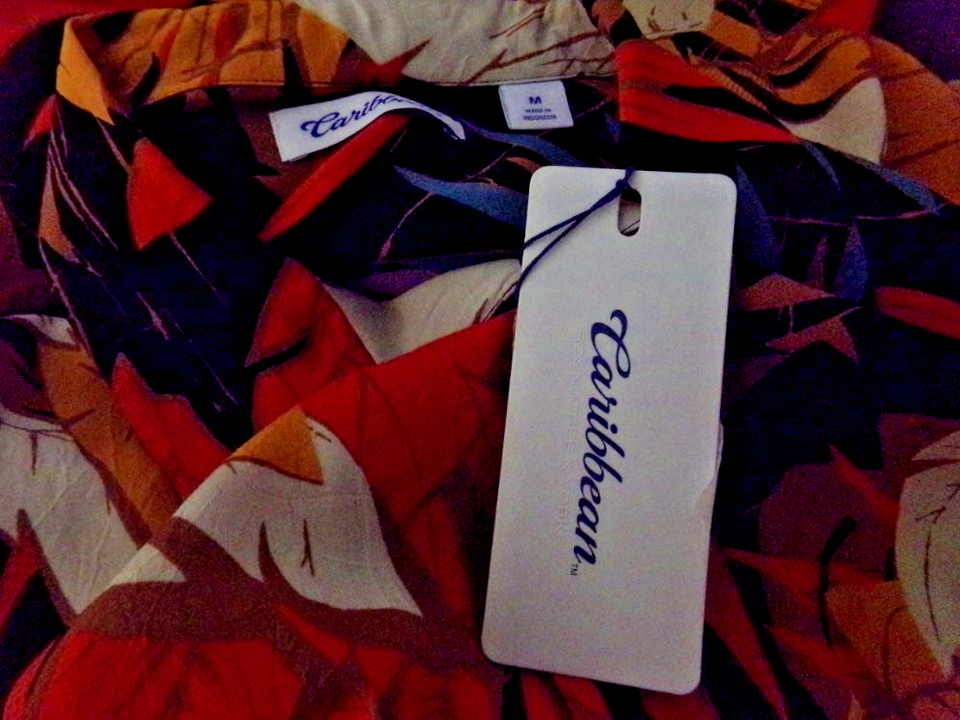 CARIBBEAN Roundtree Yorke Hawaiian print Shirt Med multi color Tropical ...