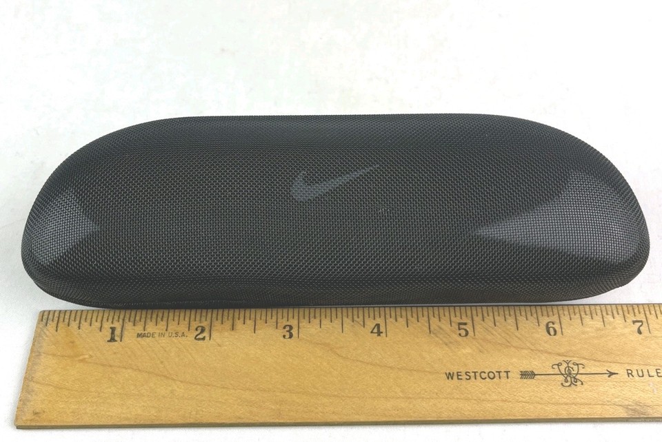 Nike Flexon Black Mesh Eyeglasses Sunglasses Protective Clamshell Case ...