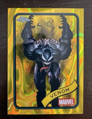 2025 Topps Chrome Marvel Yellow Lava Refractor #149 Venom | eBay