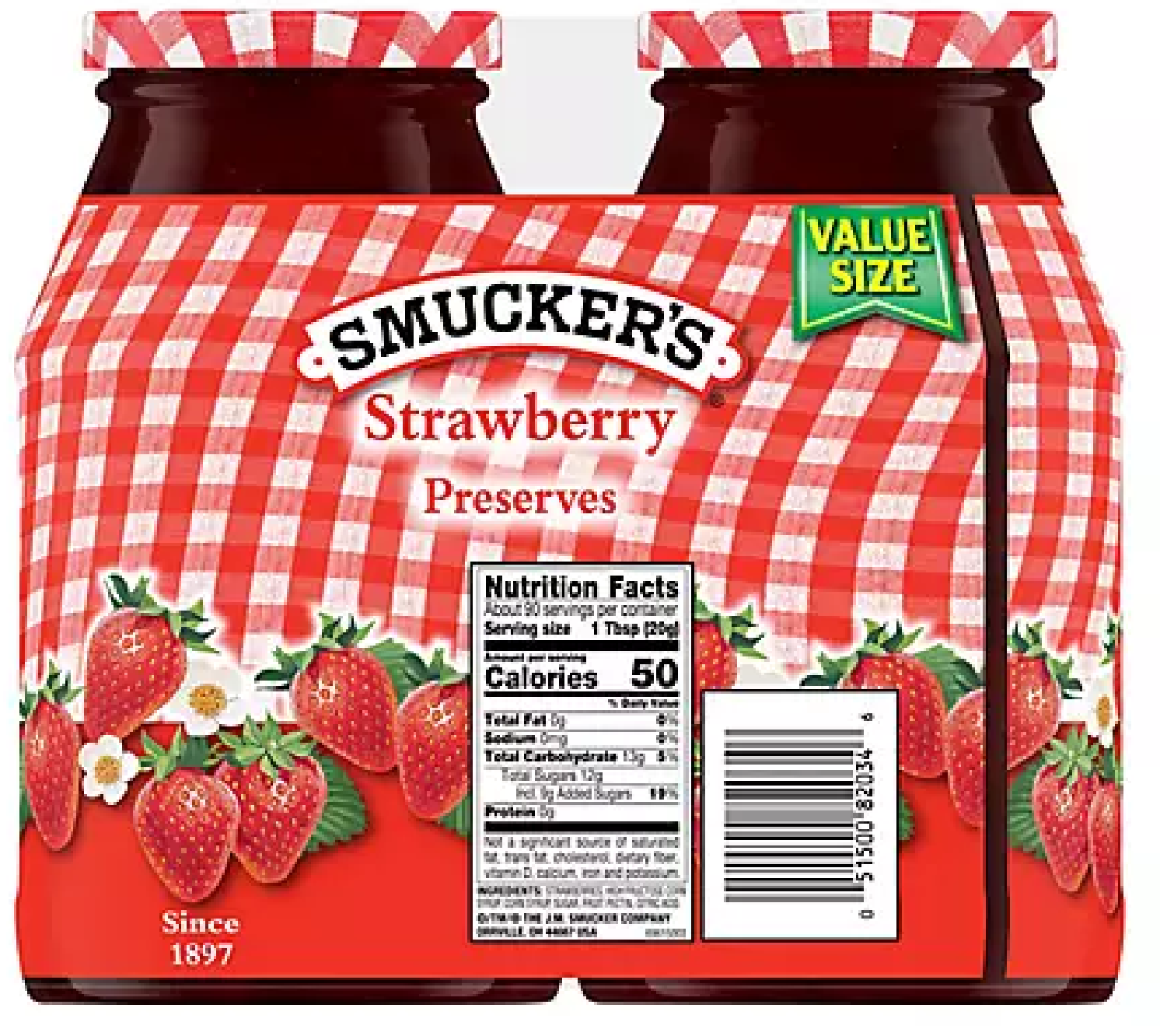 Smuckers Strawberry Jam Label