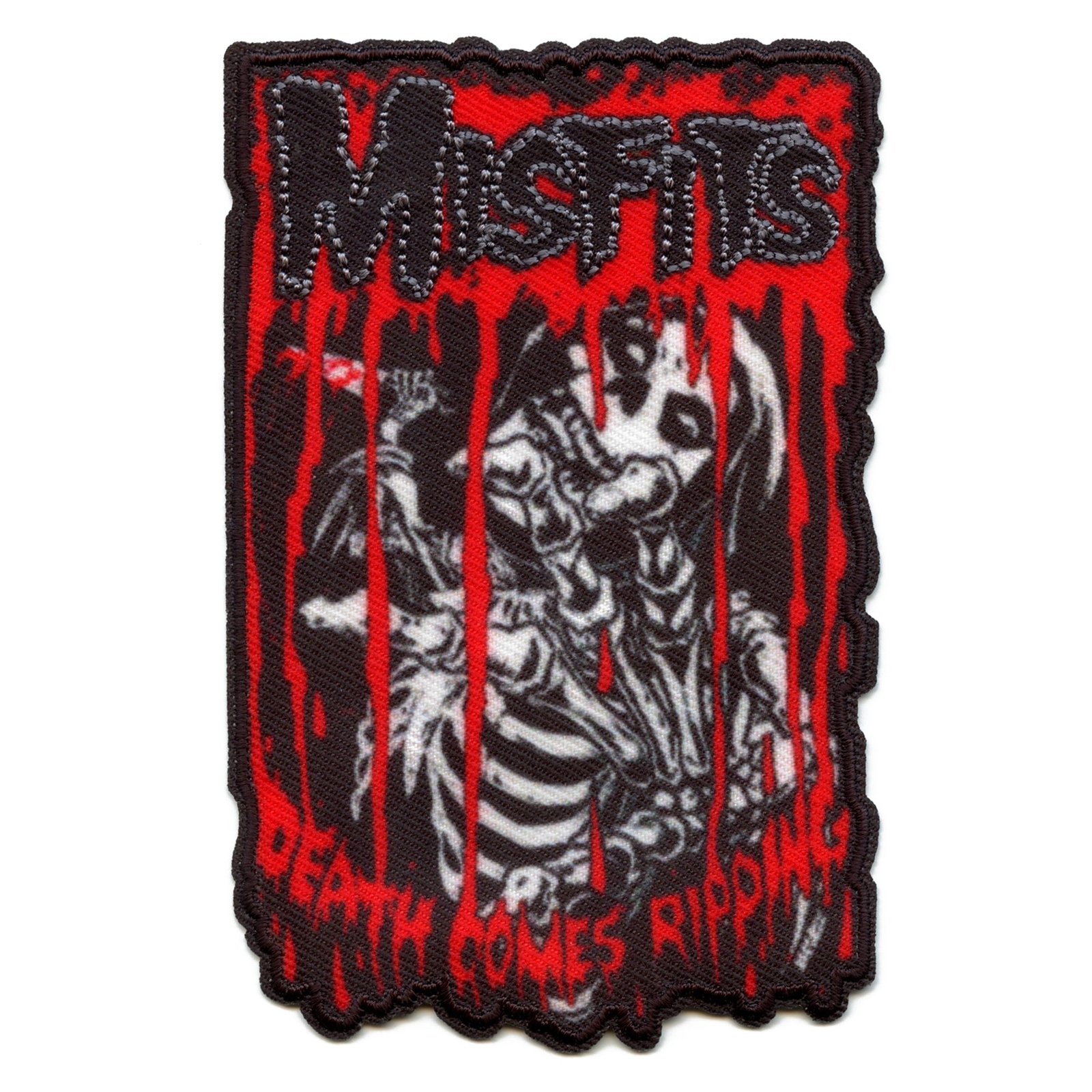 Misfits Patch Death Comes Ripping Sublimated Embroidery Iron On | eBay