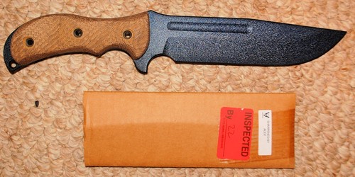 Busse Swamp Rat Ratweiler | dark blue INFI blade | tan canvas handle | eBay