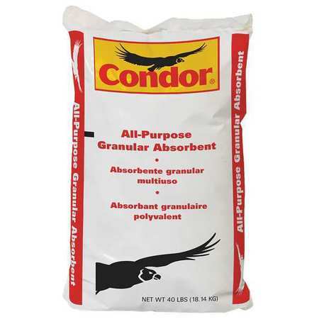 Condor 35Ux86 Granular Clay Floor Absorbent,40 Lb.,Bag | eBay