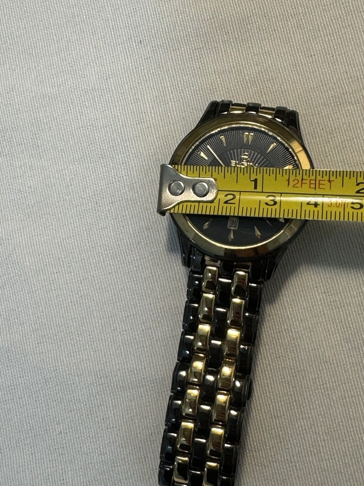 Vintage Elgin Ultra Slim Watch FG126 097 VJ32 | Black and Gold | New ...