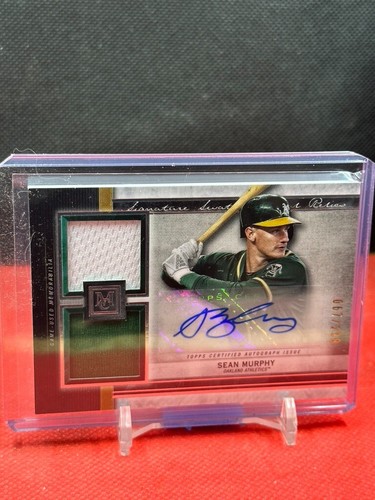 2020 Topps Museum Collection Dual Relic Autograph #SM Sean Murphy 067/ ...