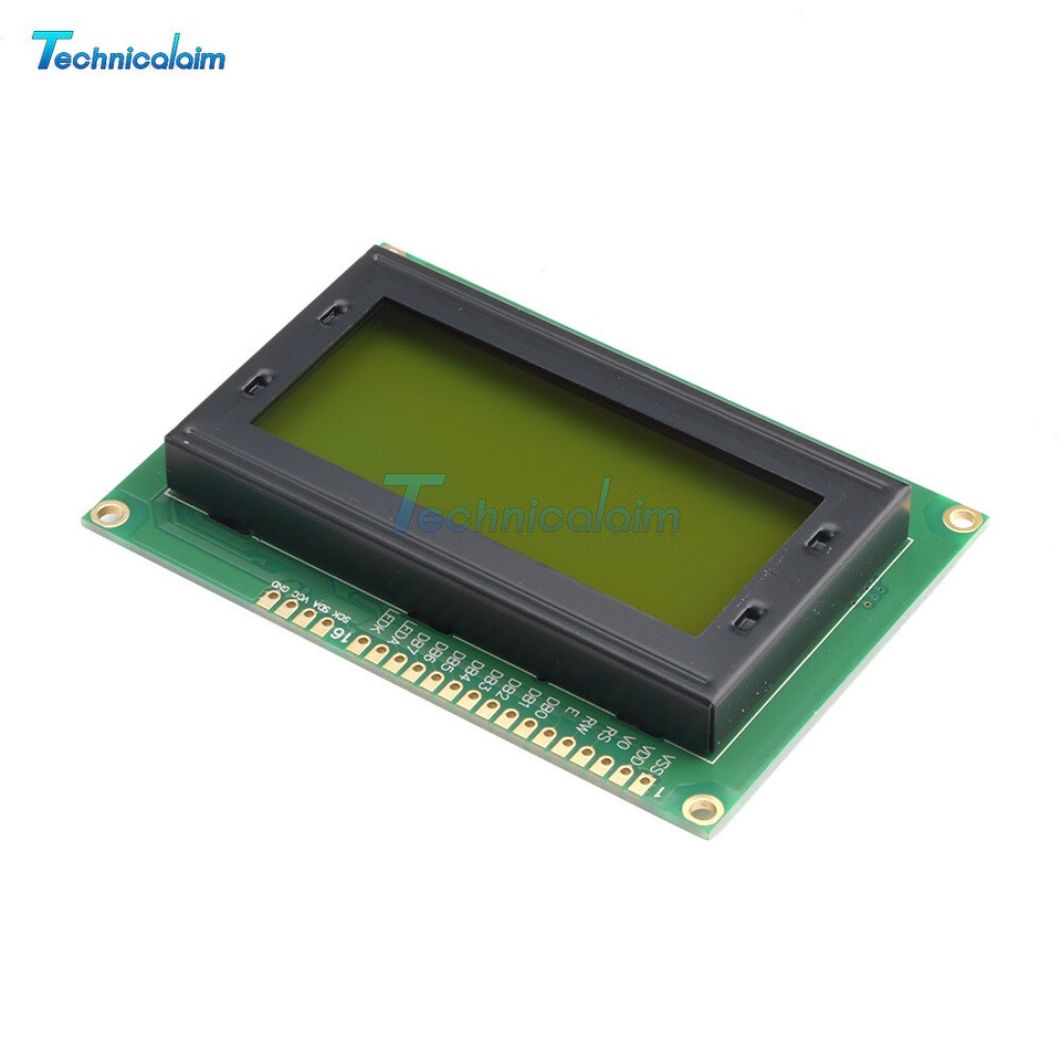16x4 1604 LCD Character LCD Display Module LCM Yellow Blacklight 5V For ...