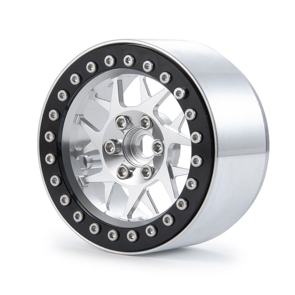 2.2 RC Beadlock Wheels Rims 12mm Hex 1/10 Mud Slingers Hubs for 1:10 ...