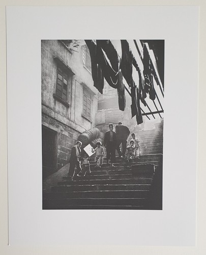 Collotypie Fan HO - Street Scene, Hong Kong 1956 - Atelier Benrido | eBay