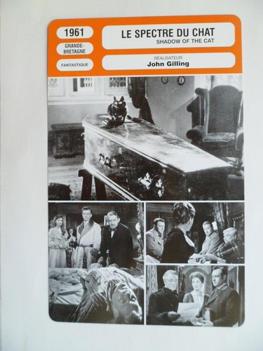 CARTE FICHE CINEMA 1961 LE SPECTRE DU CHAT André Morell Barbara Shelley ...