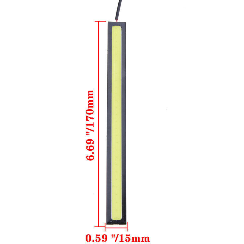 12V LED Flexible Strip DRL Daytime Running Lights Fog COB Car Lamp ...