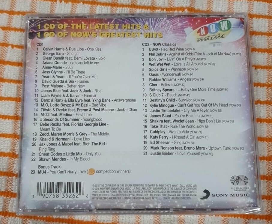Now That's What I Call Music 100 Various Artists CD 2018 New Sealed ...